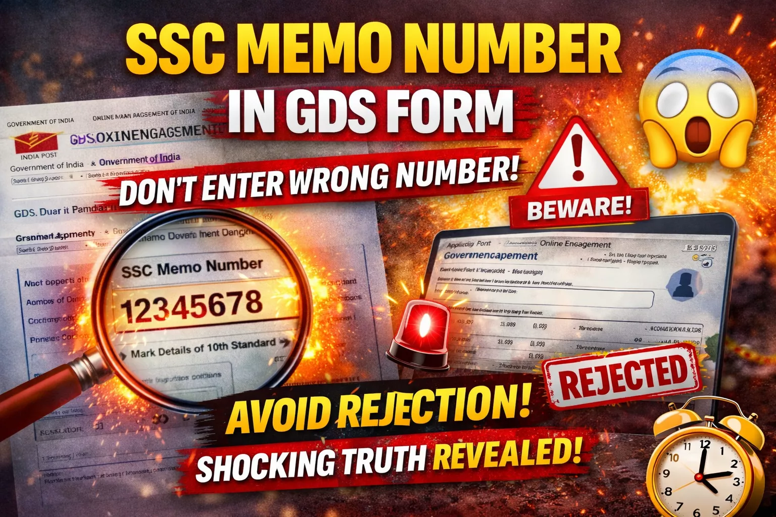 SSC Memo Number in GDS Form Explained! One Small Mistake Can Cancel ...